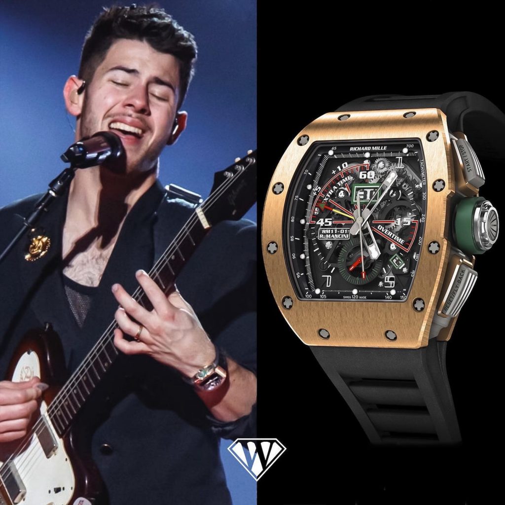 Nick Jonas Richard Mille Flyback Chronograph - Superwatchman.com