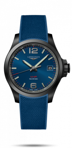 Longines - Conquest V.H.P. 41 PVD / Blue / Rubber