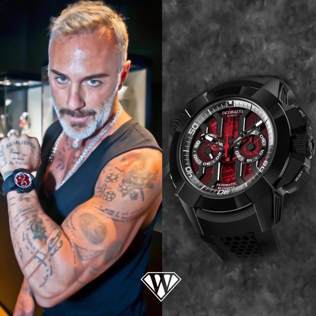 Gianluca Vacchi - Jacob and Co. Epic X Chrono Black Titanium ...