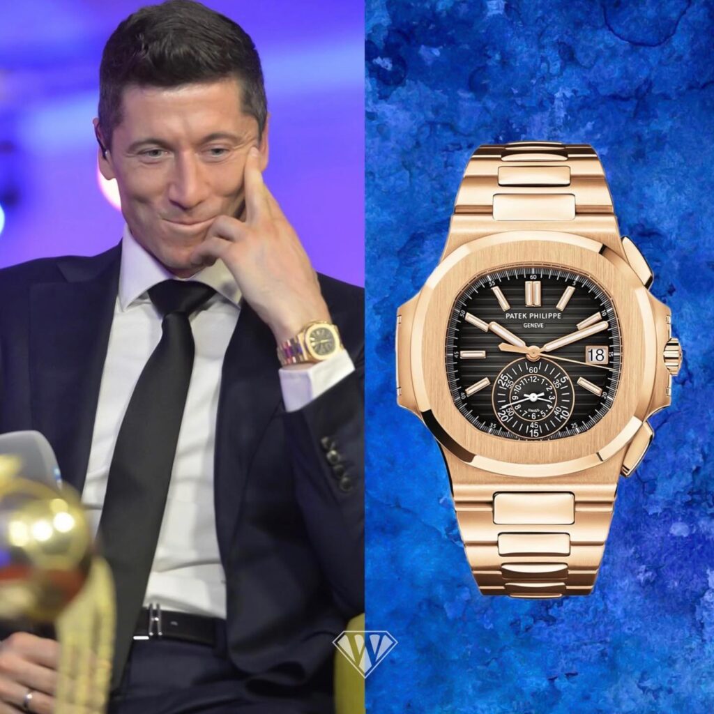 Robert Lewandowski - Patek Philippe Nautilus Chronograph 5980/1R-001 ...