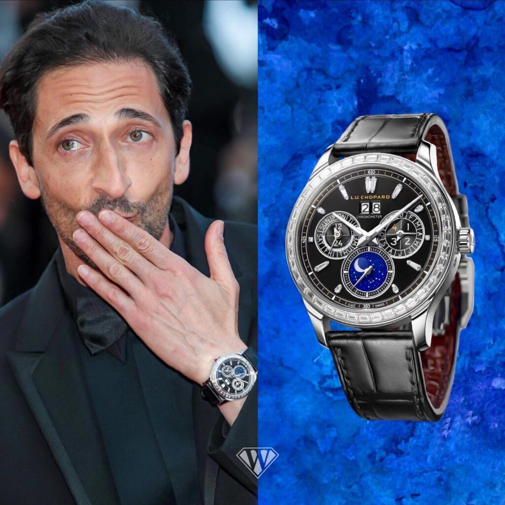 Adrien Brody - Chopard 'Luc Lunar One' - Superwatchman.com