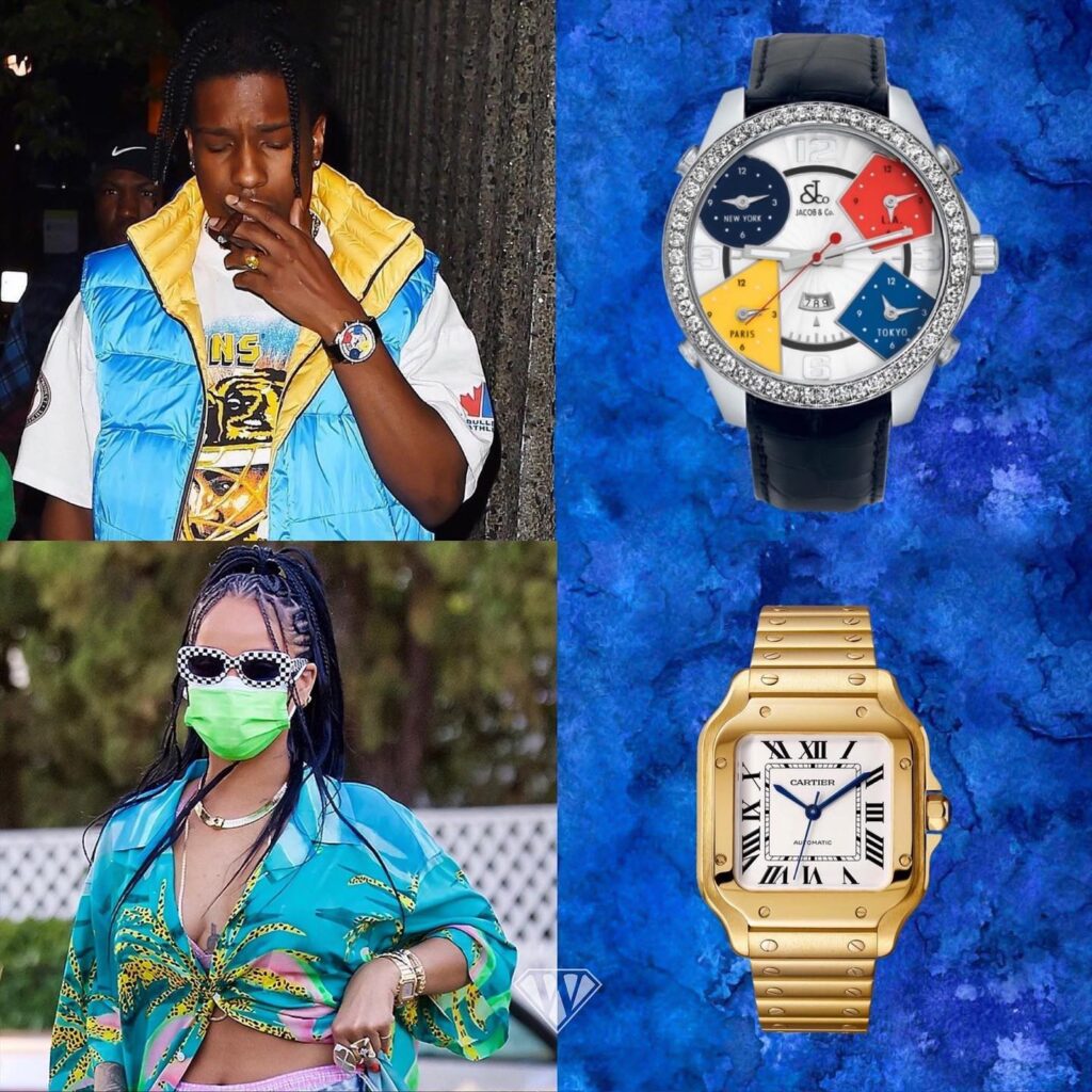 Power Couple Rihanna & ASAP Rocky with their watch choices ...