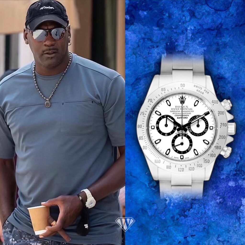 Michael Jordan - Customized White Rolex Daytona - Superwatchman.com