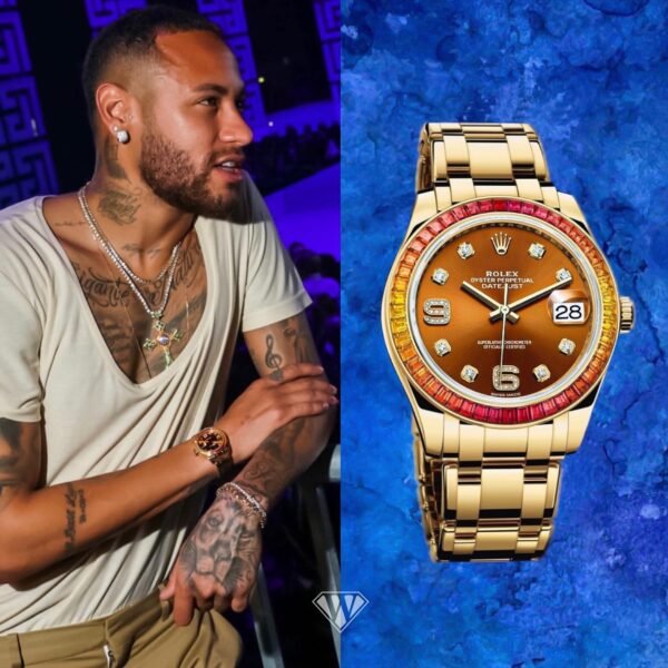 Neymar Jr. - Rolex Pearlmaster with a "Cognac" dial - Superwatchman.com