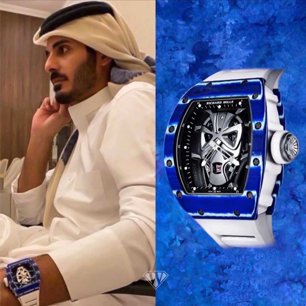 Limited Edition 50mm Richard Mille RM 52-06 'Mask Blue' Carbon - Superwatchman.com