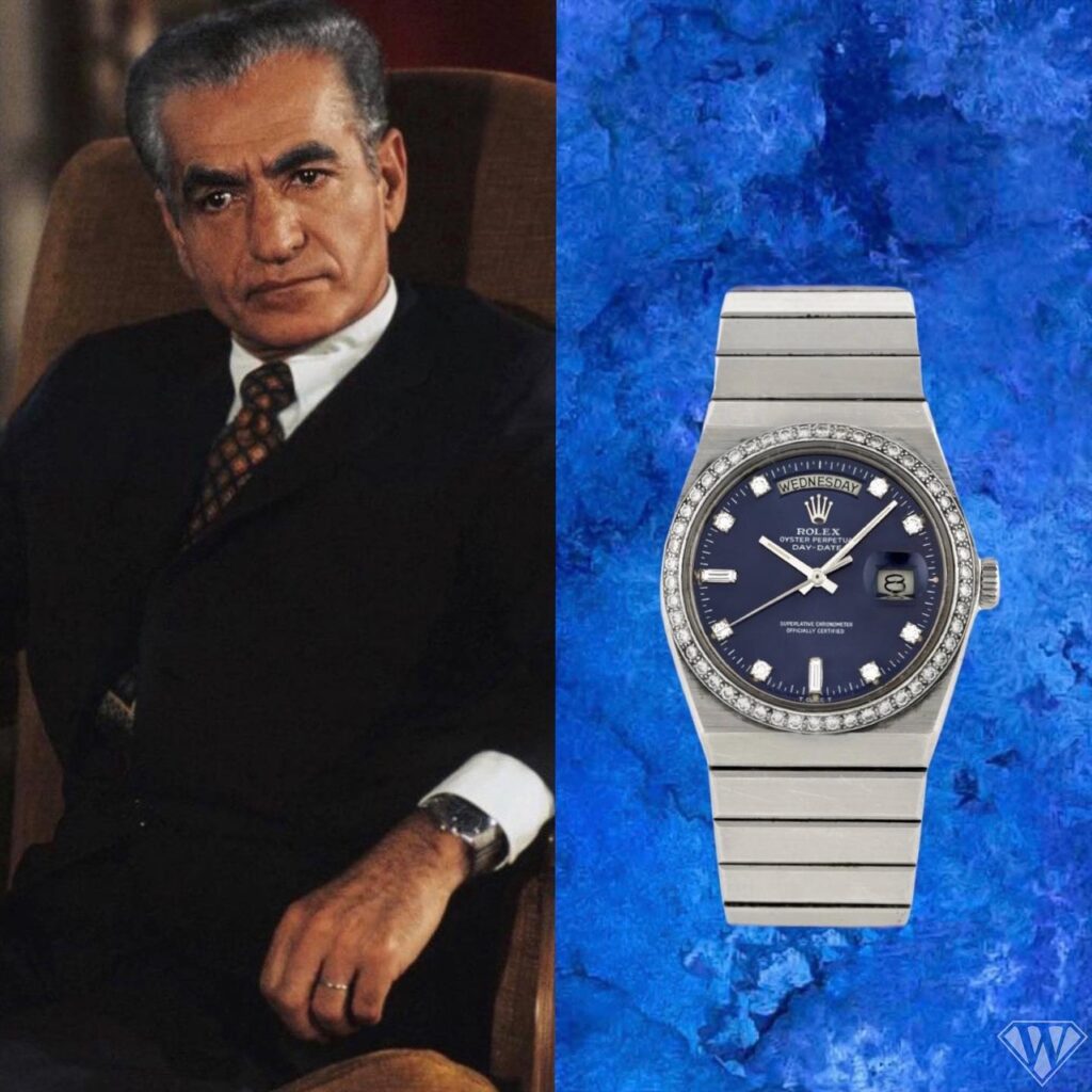 The Last King of Iran wearing a rare Rolex 1831 - Superwatchman.com