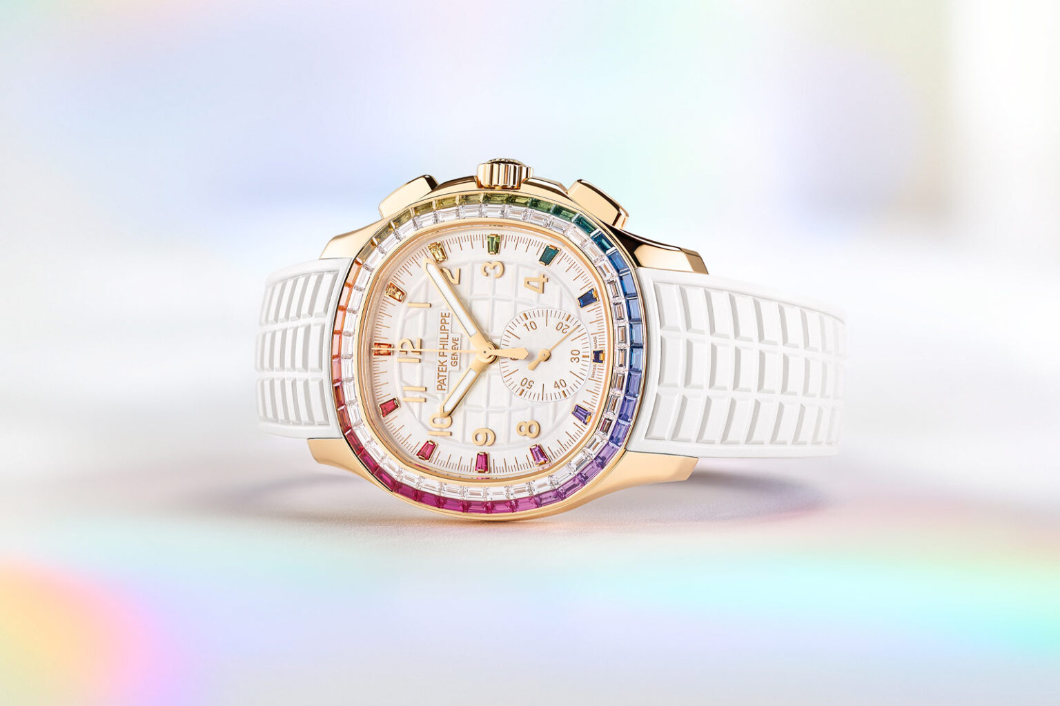 The New Patek Philippe Aquanaut Luce "Rainbow" Chronograph Watch ...